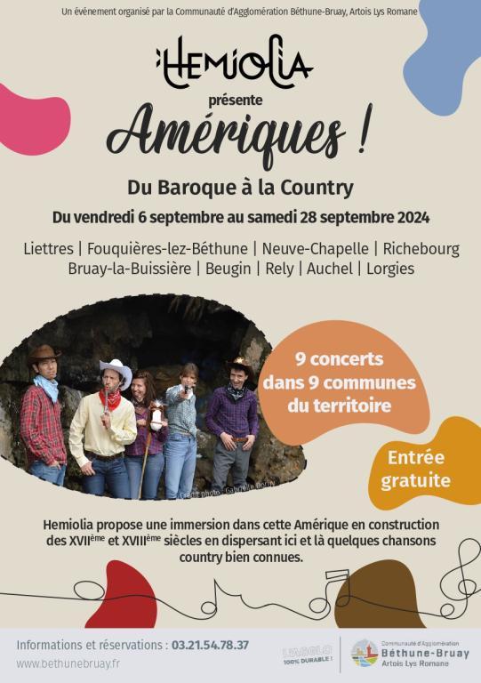 Hémiolia présente Amériques | Bethune-Bruay.fr