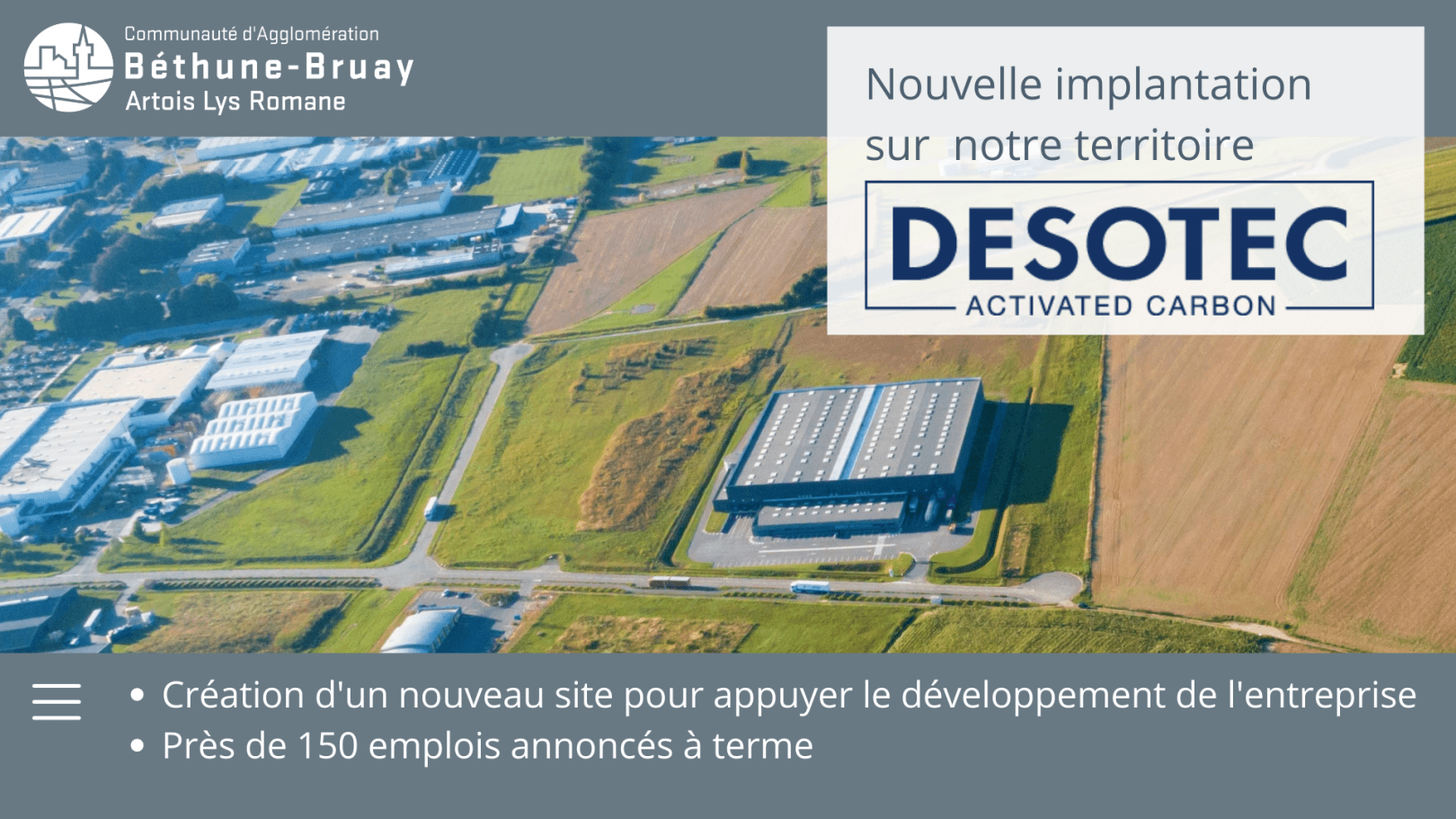 Desotec s'installe sur notre territoire | Bethune-Bruay.fr